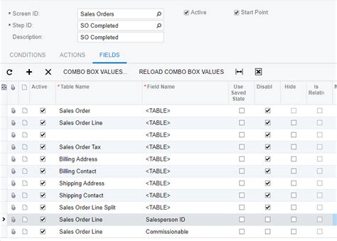 Acumatica Enable Soline Field After Order Completed Stack Overflow