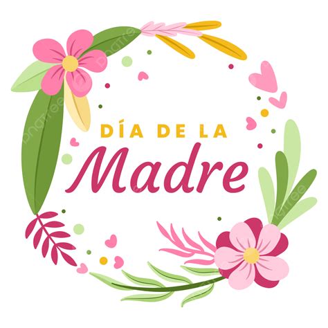 Feliz Día De La Madre Saudação Com Desenho De Mão De Moldura Redonda De