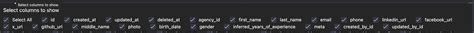Search In Columns Selection Issue 981 Cweijan Vscode Database