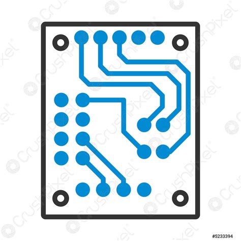 Circuit Icon Stock Vector 5233394 Crushpixel