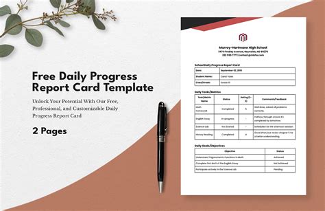 Daily Progress Report Card Template In Word PDF Google Docs Download Template Net