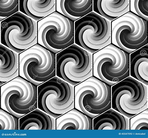 Design Seamless Monochrome Hexagon Pattern Stock Vector Illustration Of Seamless Abstract