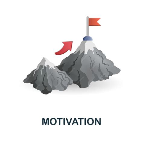 인간의 생산성 컬렉션에서 동기 부여 아이콘 3d 그림 웹 디자인 템플릿 Infographics 등을위한 창조적 인 동기 부여