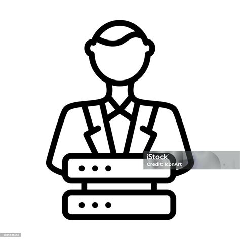 Big Data Scientist Icon From General Collection Thin Linear Big Data Scientist Data Scientist