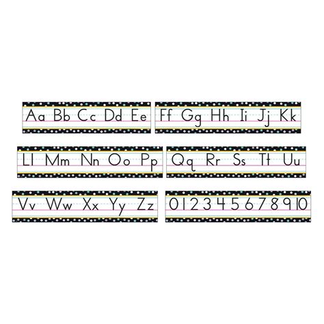 Basic Alphabet Zaner Bloser Cursive Bulletin Board Set Fd Class Décor