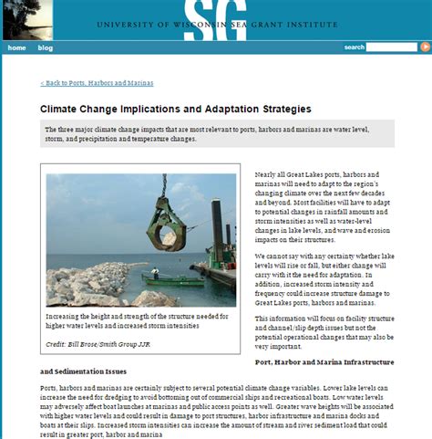 Port Asset Matrix NOAA Sea Grant
