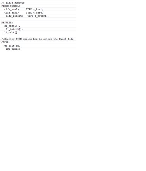 Abap Dump Tablefreeinloop On The Z Program Sap Community