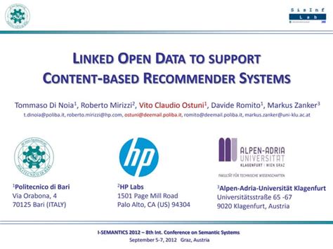 Linked Open Data To Support Content Based Recommender Systems I Semantic Pdf
