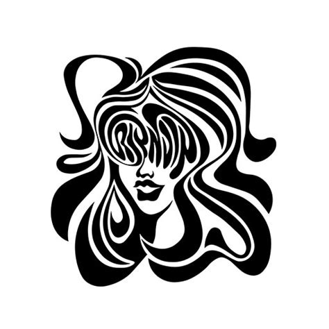 卡通女孩头像手绘女孩简笔卡通人物头头像 烫画库