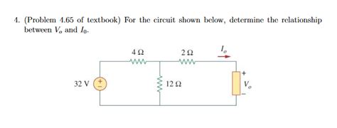 Solved Problem Of Textbook For The Circuit Shown Chegg Com