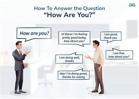 How To Answer The Question How Are You” Geeksforgeeks
