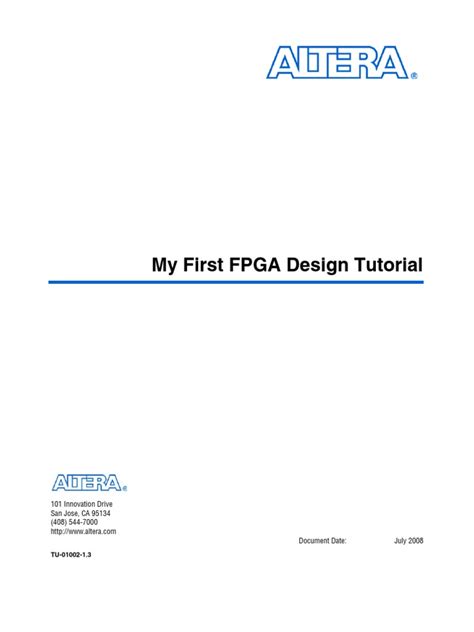 Fpga Tutorial Pdf Hardware Description Language Field