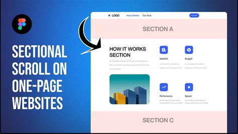 Sectional Scroll With Fixed Header For A Landing Page Ui Design And