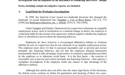 Workplace Investigation Report Examples Pdf Examples Throughout Sexual Harassment Investigation