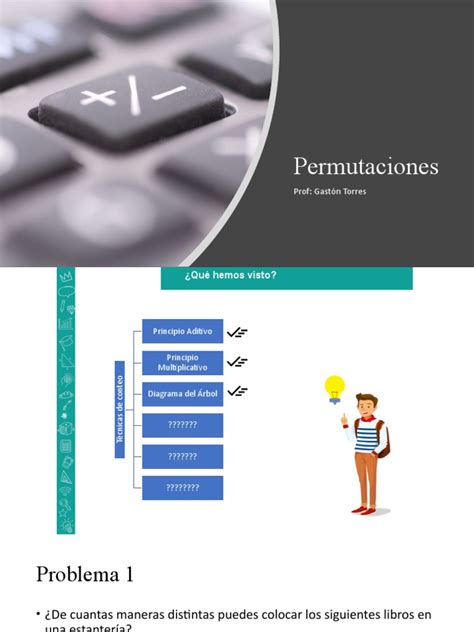 Permutaciones Variaciones Y Combinaciones Pdf Combinatoria Permutación
