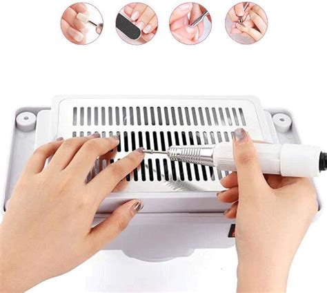Kisshake Nail Dust Collector Powerful Nail Vacuum Fan Dust Collector