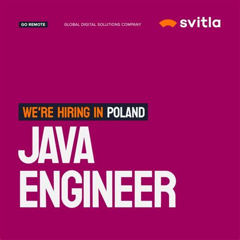 Tetiana Korchmenko On Linkedin Hiring Java Engineer Poland Jvm