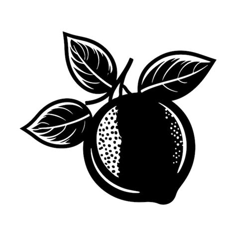 색 배경에 레몬 실루 클리파트 프리미엄 벡터