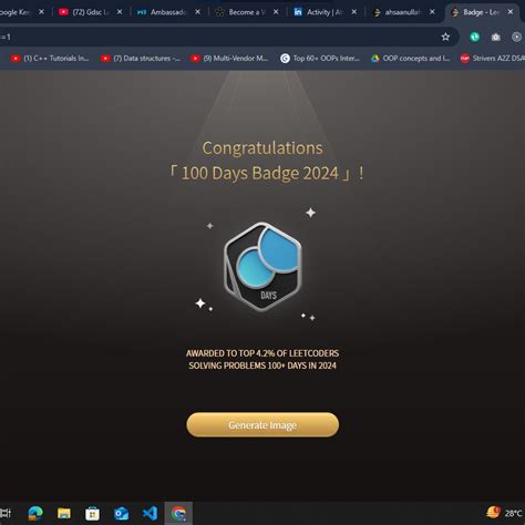 🌼 Celebrating A Huge Milestone Today 100 Consecutive Days Of Leetcode Problem Solving 🚀