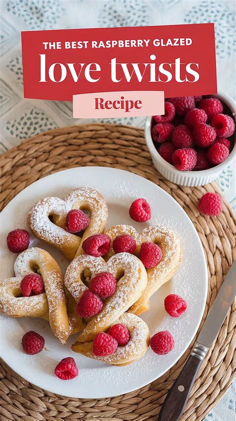 Raspberry Glazed Love Twists For Valentines Day Food Blasts