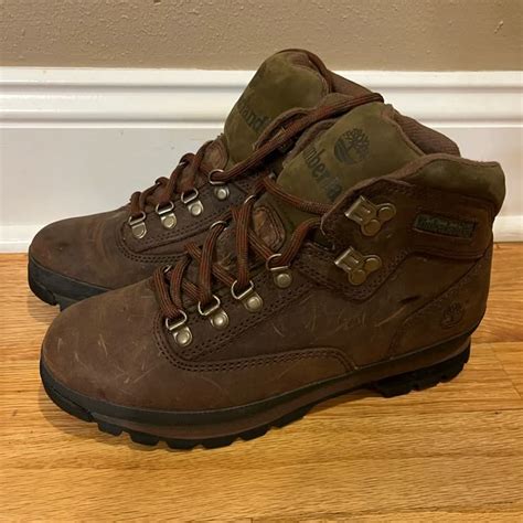 Vintage 90s Womens Timberland All Leather Hiker Sz 95 Like New