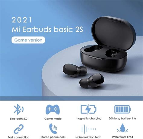 Original Xiaomi Mi True Wireless Earbuds Basic S Xiaomi Wireless Headphone Game Mode