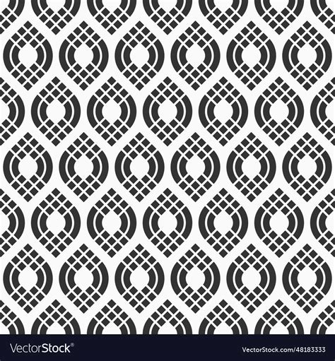 Abstract Seamless Geometric Pattern Symmetric Vector Image