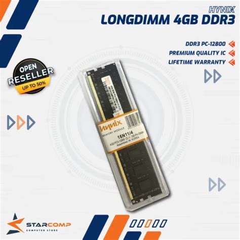Starcomp Hynix Ddr3 4gb 12800 1600mhz