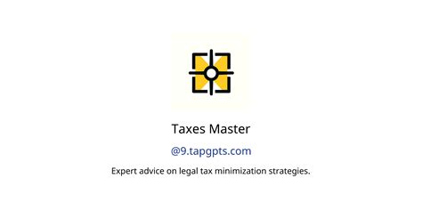 Taxes Master Gpts Features And Functions Examples And Prompts Gpt Store