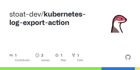 Github Stoat Devkubernetes Log Export Action