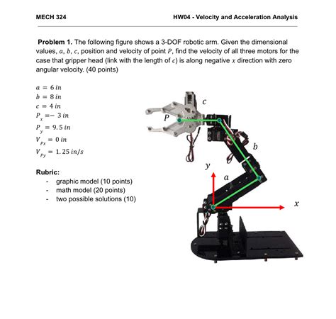 Solved Mech 324hw04 ﻿velocity And Acceleration