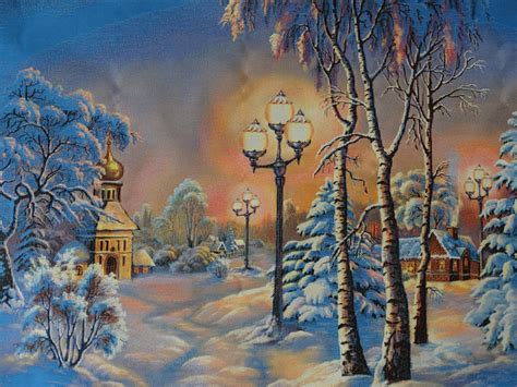 Картина Зимний вечер