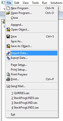 Reflections Of A Data Scientist Sas Import Wizard Sas