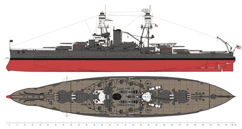 Uss Nevada Bb 36 Blueprint Download Free Blueprint For 3d Modeling