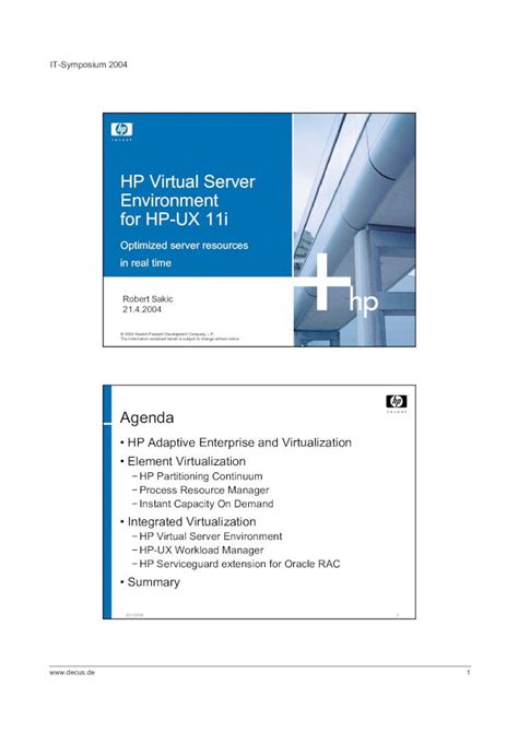 Pdf Hp Virtual Server Environment For Hp Ux 11i · Optimizing