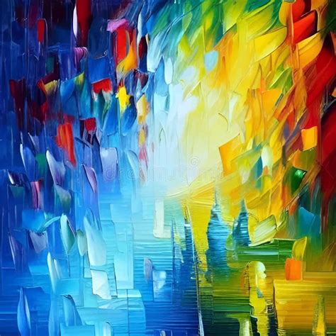 Illustration Of An Abstract Colorful Background Concept Of Cover With Dynamic Effect Stock