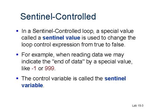 Java Object Oriented Programming Sentinel Controlled Loops Objectives