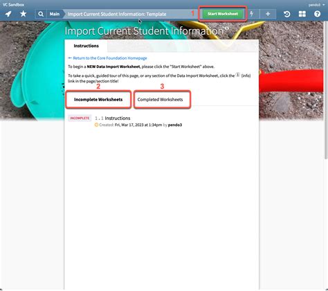Data Import Worksheets Overview