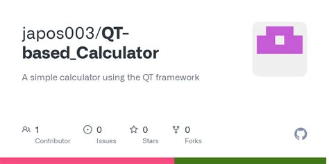 Github Japos003qt Basedcalculator A Simple Calculator Using The Qt