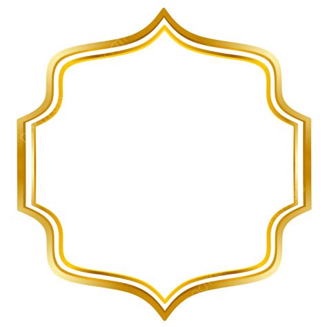 Golden Islamic Frame Vector Islamic Frames Islamic Border Png And