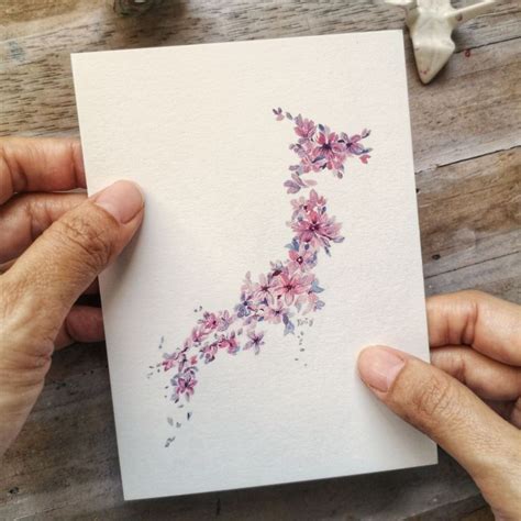 Sakura Soon 4 25 X 5 5 Sakura Map Of Japan Postcard Lazada