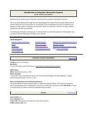 Introduction To Computer Information Systems CIS Overview Course Hero