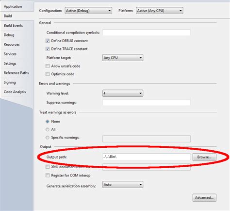 The Outputpath Property Is Not Set For Project Tech Talk