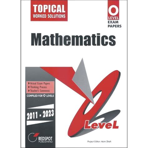O Level Mathematics Topical 2024 Edition Ilmi Book House