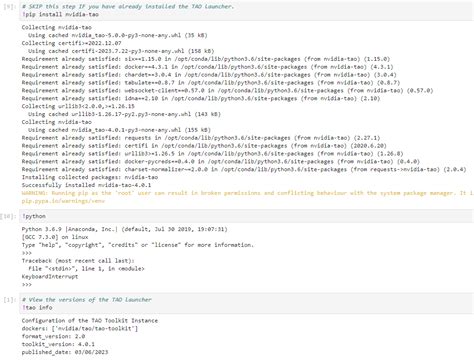 TAO Toolkit Google Colab Error TAO Toolkit NVIDIA Developer Forums