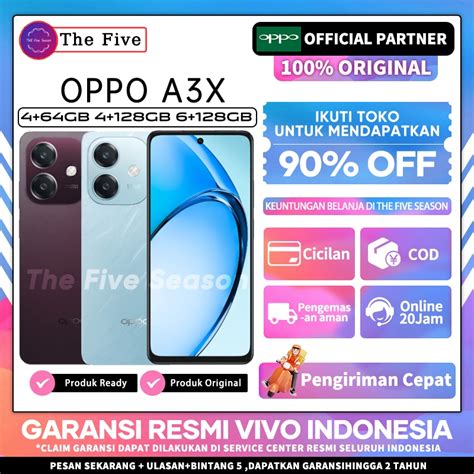 Jual Oppo A X Gb Gb Gb Garansi Resmi Oppo Indonesia Shopee Indonesia