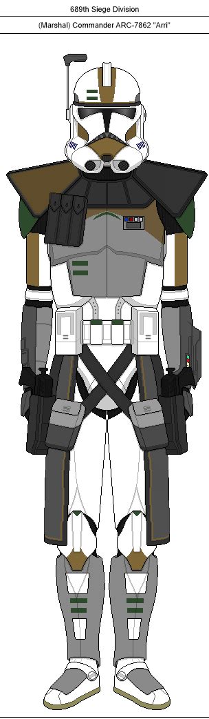 689th Commander Arri By Donatprodan On Deviantart Star Wars Infographic Clone Trooper Armor