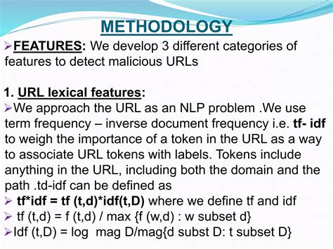 Detection Of Malicious Urlspptx