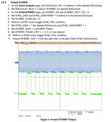 LMK04828 No SYSREF Output Clock Timing Forum Clock Timing TI E2E Support Forums