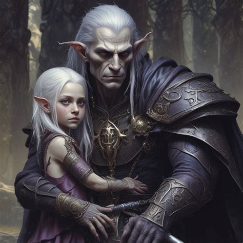 Dark Elf Father And Daughter By Zardanis On Deviantart